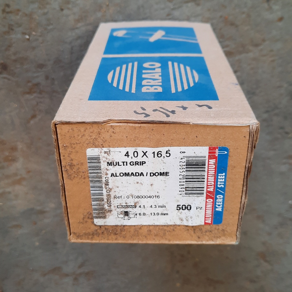 x500 Rivets 4.0x16.5 BRALO | Le Minék'atalogue